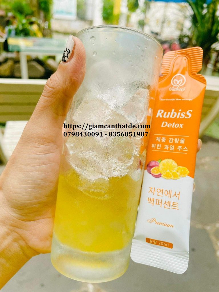 Giảm cân Rubiss Detox - Chính hãng bao giảm 3-8kg mỡ thừa