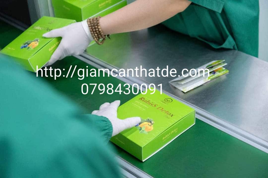 Nước giảm cân rubiss detox plus collagen - Bao giảm 2-8kg