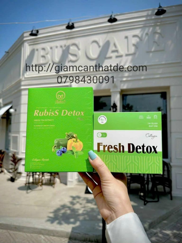 Nước giảm cân rubiss detox plus collagen - Bao giảm 2-8kg